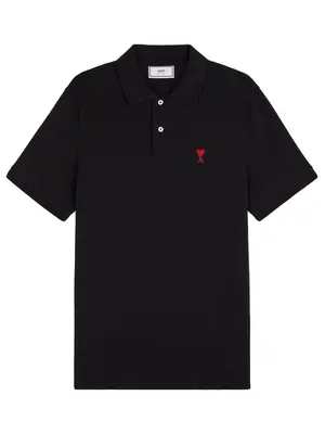Ami Paris Short Sleeve Polos For Men
