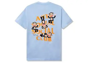 ANTI SOCIAL SOCIAL CLUB X Paul Frank Lounge Tee Shirt - Blue