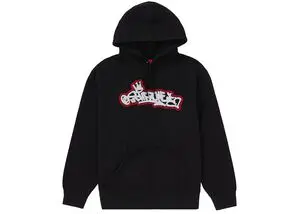 Supreme Handstyle Hooded Sweatshirt - Black