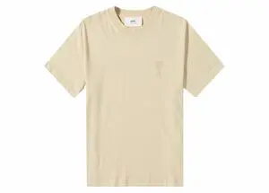 AMI Paris Tonal De Coeur T-shirt - Vanilla