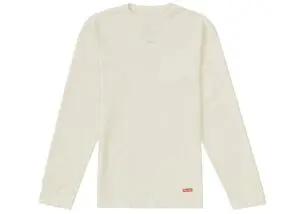 Supreme Hanes Thermal Crew Fw19 - Natural