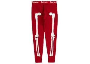 Supreme Hanes Bones Thermal Pant - Red