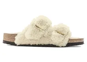 BIRKENSTOCK Arizona Big Buckle Teddy - Eggshell