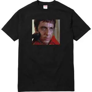 Supreme Scarface Shower Tee Shirt - Black