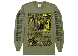 Supreme Saint Sebastian Long Sleeve Tee Shirt Olive