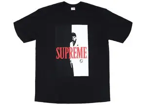 Supreme Scarface Split Tee Shirt - Black