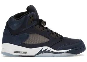 JORDAN 5 Retro Sneakers - Midnight Navy Blue/black/football Grey
