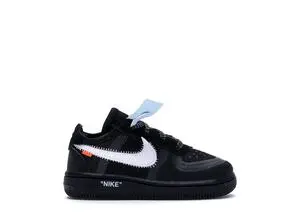 Nike Air Force 1 Low Off-white Sneakers - Black/white/cone
