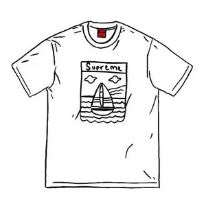 Supreme Sailboat Tee Shirt - White