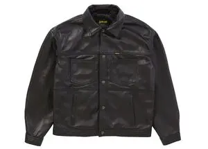 Supreme Schott Leather Work Jacket - Black