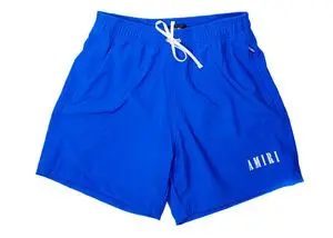 Amiri Core Logo Swim Trunk Shorts - Blue