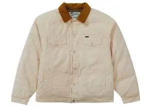 Supreme Canvas Down Trucker Jacket - Natural
