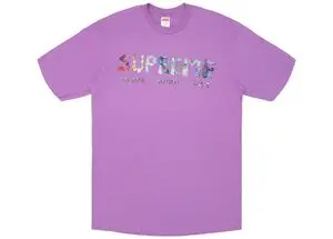 Supreme Rocks Tee Shirt - Light Purple
