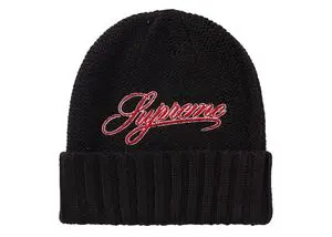 Supreme Script Logo Beanie - Black