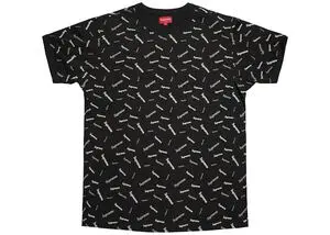 Supreme Scatter Ringer T-shirt - Black