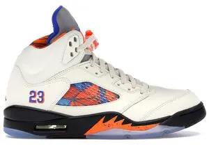 JORDAN 5 Retro International Flight Sneakers - Sail/racer Blueone-colorconeone-colorblack