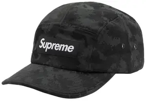 Supreme Satin Digi Camo Camp Cap - Black