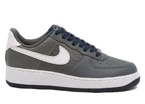 Nike Force 1 Low Premium Crocin Sneakers - Grey/navy