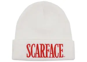 Supreme Scarface Beanie - White