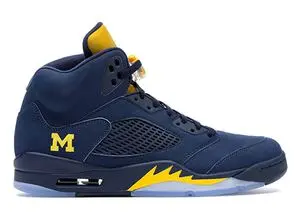 JORDAN 5 Retro Michigan Pe Sneakers - College Navy Blue/army