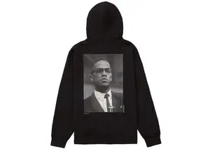 Supreme Roy Decarava Malcolm X Hooded Sweatshirt - Black