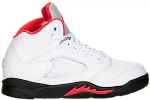 JORDAN 5 Retro Sneakers - White/fire Redone-colorblack