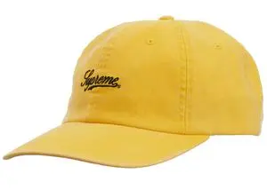Supreme Script Logo 6-panel Cap - Gold