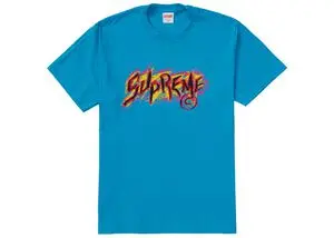 Supreme Scratch Tee Shirt - Bright Blue