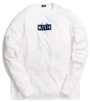 Kith One World Long Sleeve Tee Shirt - White