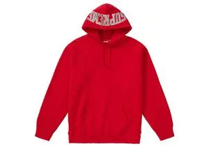 Supreme Sequin Arc Hooded Sweatshirt - Red