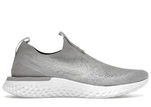 Nike Epic Phantom React Flyknit Sneakers - Wolf Grey/white