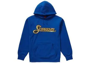 Supreme Sequin Viper Hooded Sweatshirt - Royal