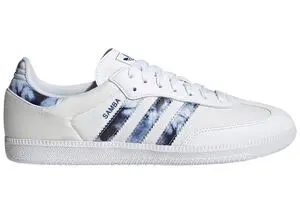 Adidas Samba Tie Dye Sneakers - Cloud White/royal Blue