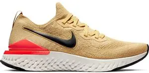 Nike Epic React Flyknit 2 Sneakers - Club Gold/black/red Orbit