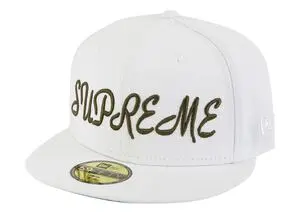 Supreme Script New Era Cap - White