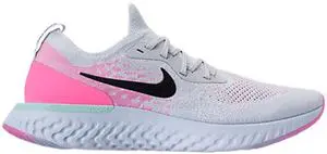 Nike Epic React Flyknit Sneakers - Pure Platinum/blackone-colorhydrogen Blue