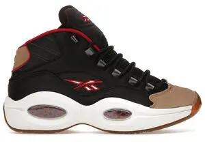 REEBOK Question Mid 76ers Away Sneakers - Black/flash Red/true Grey 1