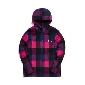 Kith Plaid Wool Ginza Hooded Shirt