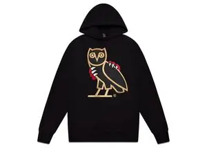 OVO Jurassic Park Og Owl Hooded Sweatshirt - Black