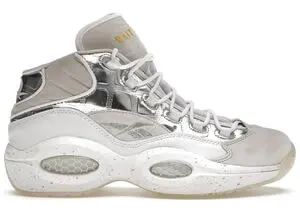 REEBOK Question Mid Bait Ice Cold Sneakers - White/metallic Ice/metallic Gold