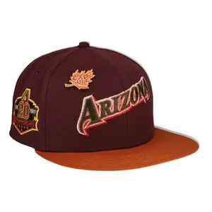 New Era Arizona Diamondbacks 20th Anniversary 59fifty Fitted Hat - Maroon/green