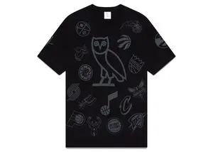 OVO Nba Team Icons Og Owl T-shirt - Black