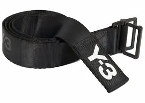 Adidas Y3 Classic Logo Belt - Black
