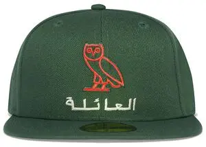 OVO New Era Family Owl 59fifty Cap - Evergreen