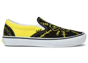 VANS Slip-on Sneakers - Black/yellow/white