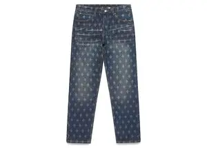 OVO Monogram Laser Etched Relaxed Fit Denim