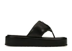 Prada Soft Padded 35mm Thong Wedge Sandals