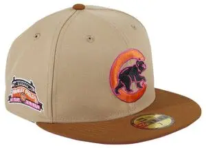 New Era Chicago Cubs Wrigley Field Patch 59fifty Fitted Hat - Tan/brown