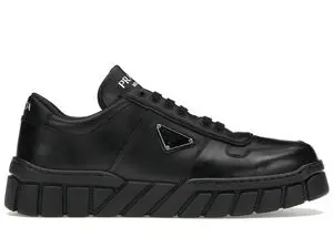 Prada Leather Sneakers - Black