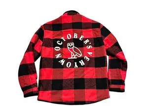 OVO Sherpa-lined Flannel Shirt Jacket
